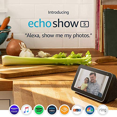 Echo Show 5 | Sandstone with Sengled Bluetooth Smart Color Bulb | Alexa Smart Home Starter Kit