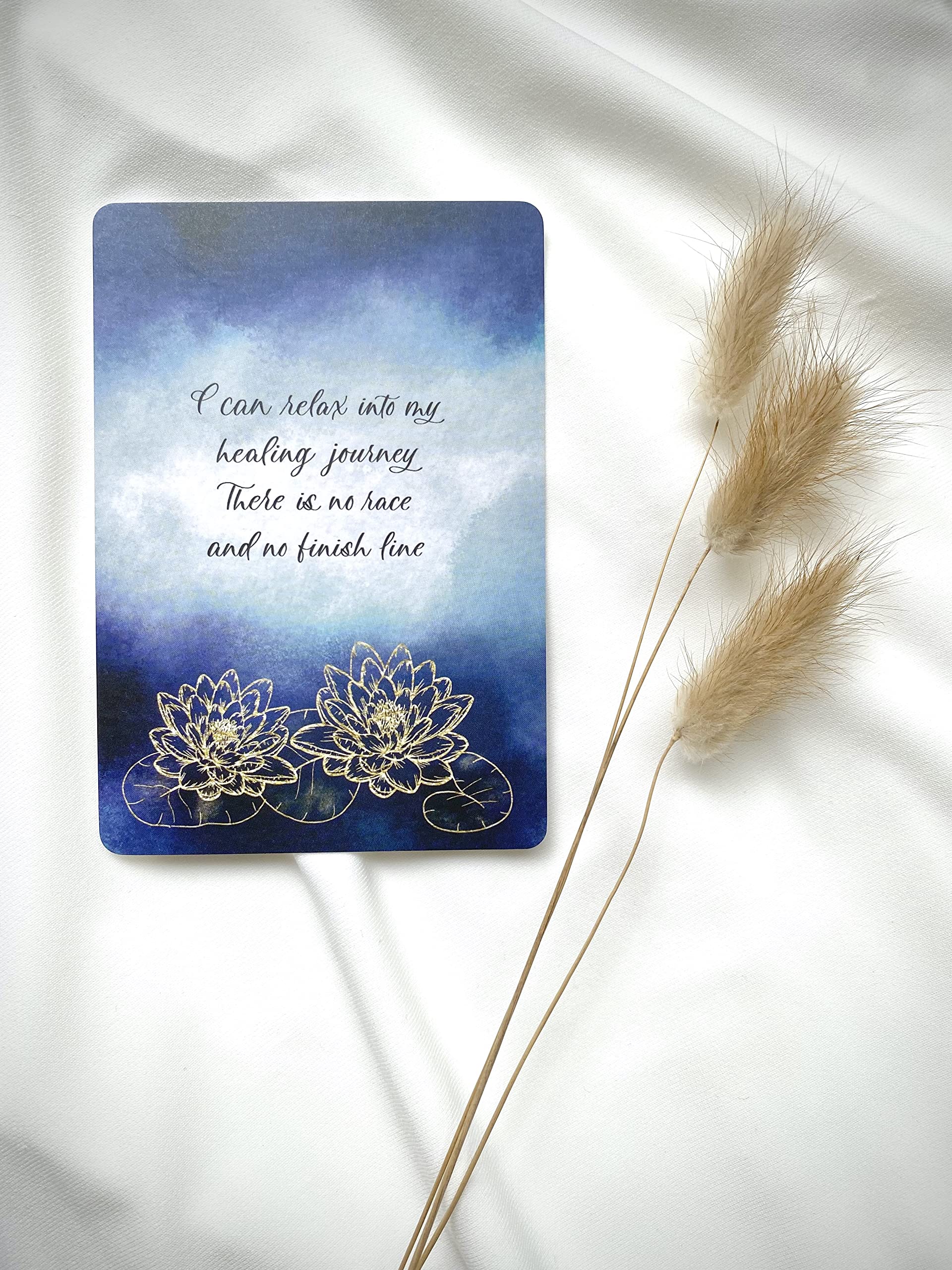 Erin Merrihew Mantra Card Deck | Daily Positive Affirmation & Motivational Cards | 52 Healing Messages for Self-Love & Empowerment
