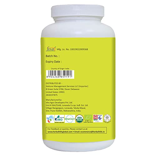 HERBAL HILLS Alfalfa Tablets | 500 Count | Source of Vitamin A | Natural Green Superfoods