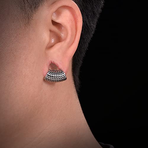 ERKUOO 2PCS Fashion Ear Lobe Cuff Ears Gauges Ear Tunnels Plugs Body Piercing Hypoallergenic Body Jewelry 5/8"(16mm)