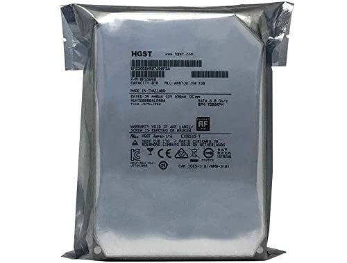 HGST HUH728080ALE604 Ultrastar He8 (Helium Platform) 8TB 7200RPM 128MB Cache SATA 6.0Gb/s 3.5inch Internal Enterprise Hard Drive - 0F23668 (Renewed)