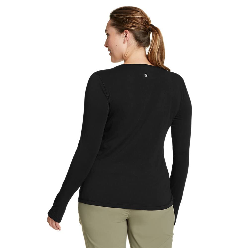 Eddie Bauer Women's Tempo Light Long-Sleeve T-Shirt, Hyacinth, X-Large