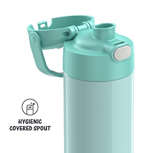 THERMOS FUNTAINER 16 Ounce Stainless Steel Vacuum Insulated Bottle with Wide Spout Lid, Mint