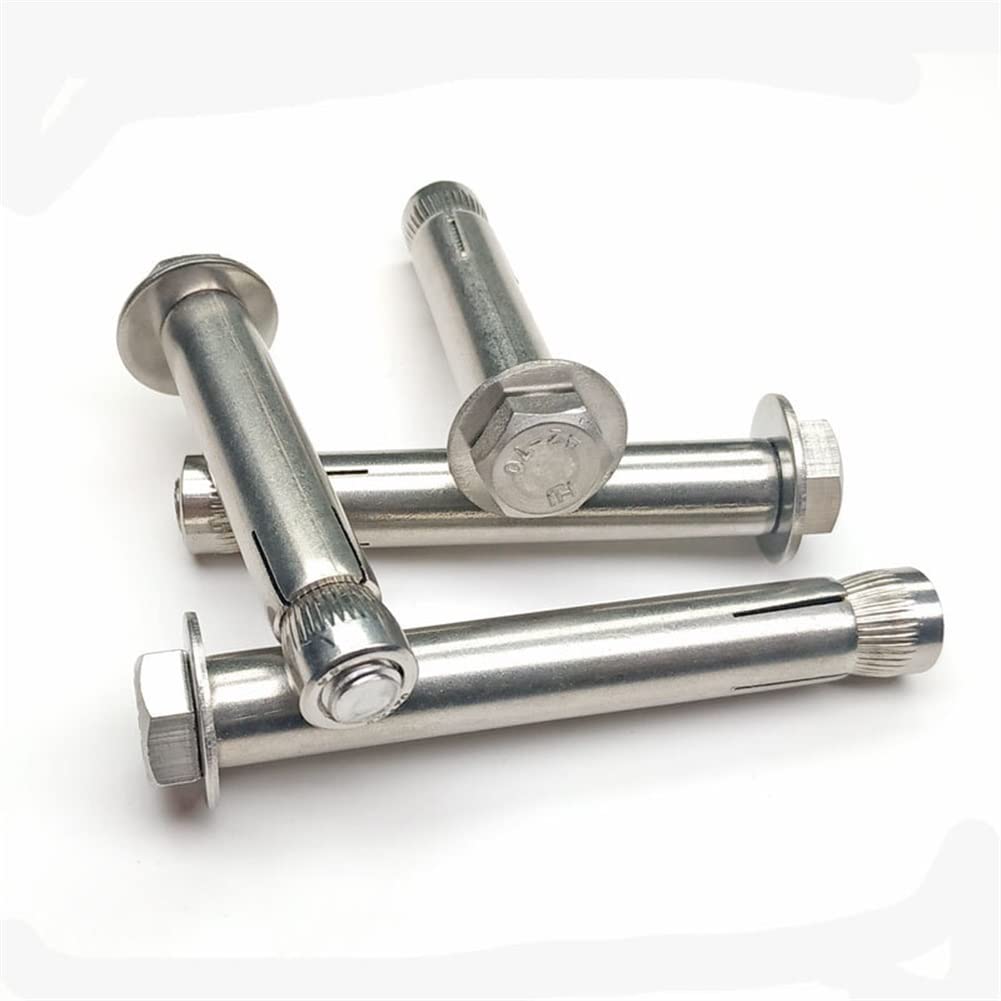 Expansion Bolts,Stainless Steel Expansion Screw Shield Anchor with Hex Bolt for Bracket Connecting Fastener Air Conditioning Wall Fixing Screw Anchor Bolts (Size : M12X80 1pcs)