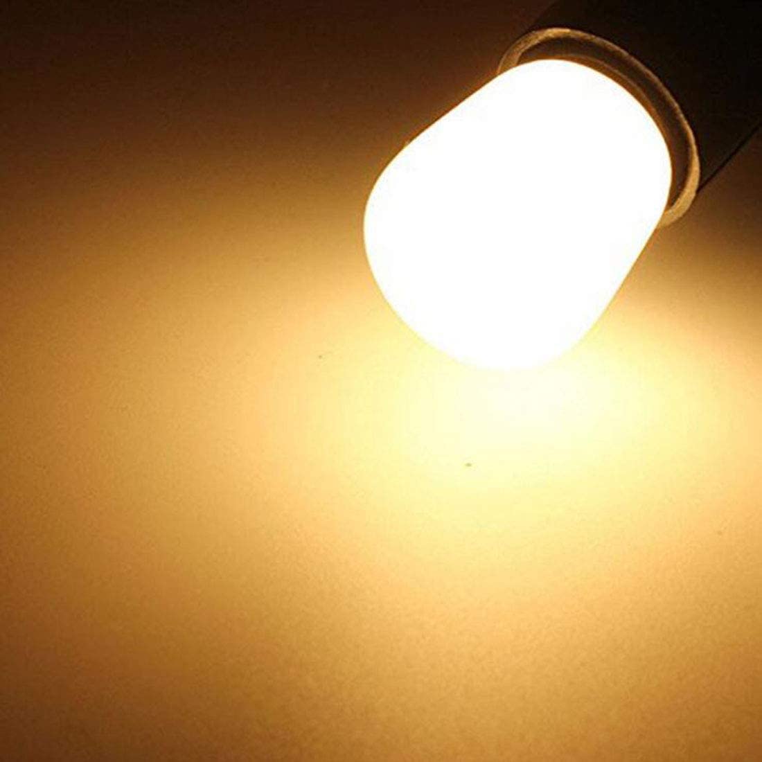 Edearkar 2W E12 LED Refrigerator Bulb(4 Pack) E12 Base Mini 2W Refrigerator Light Warm White 3000K 110V Dimmable E12 LED Appliance Bulb for Freezer Oven Microwave Lighting,Home Lighting