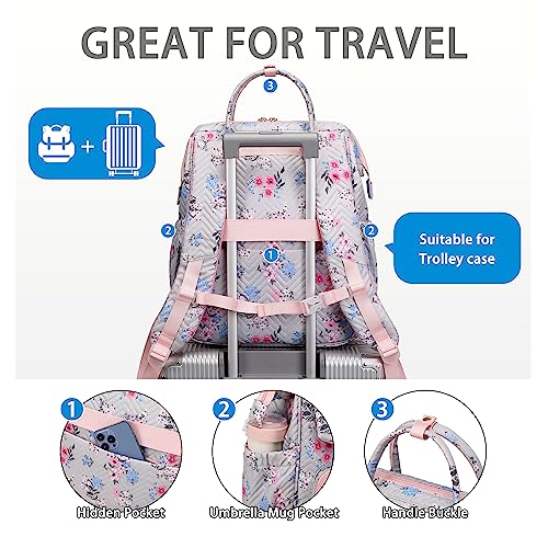 HIDDS Laptop Backpack 15.6 Inch Bundle Women Purse College School Bag Baby Diaper Backpacks Large