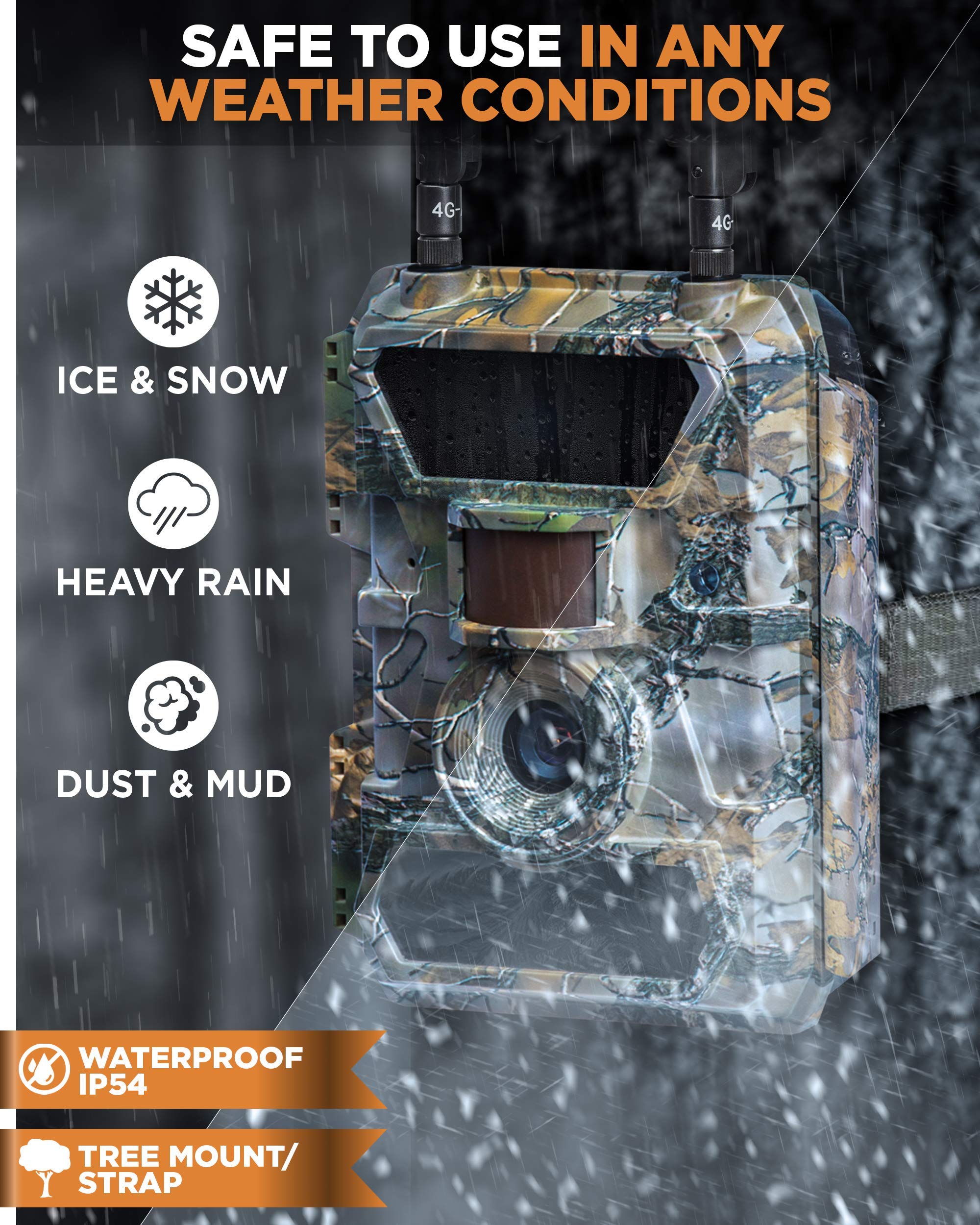 CREATIVE XP LTE 4G Cellular Trail Cameras + Compound Bow and Arrow for Adults and Teens - Outdoor WiFi Full HD Wild Game Camera with Night Vision for Deer Hunting, Security - Wireless Waterproof