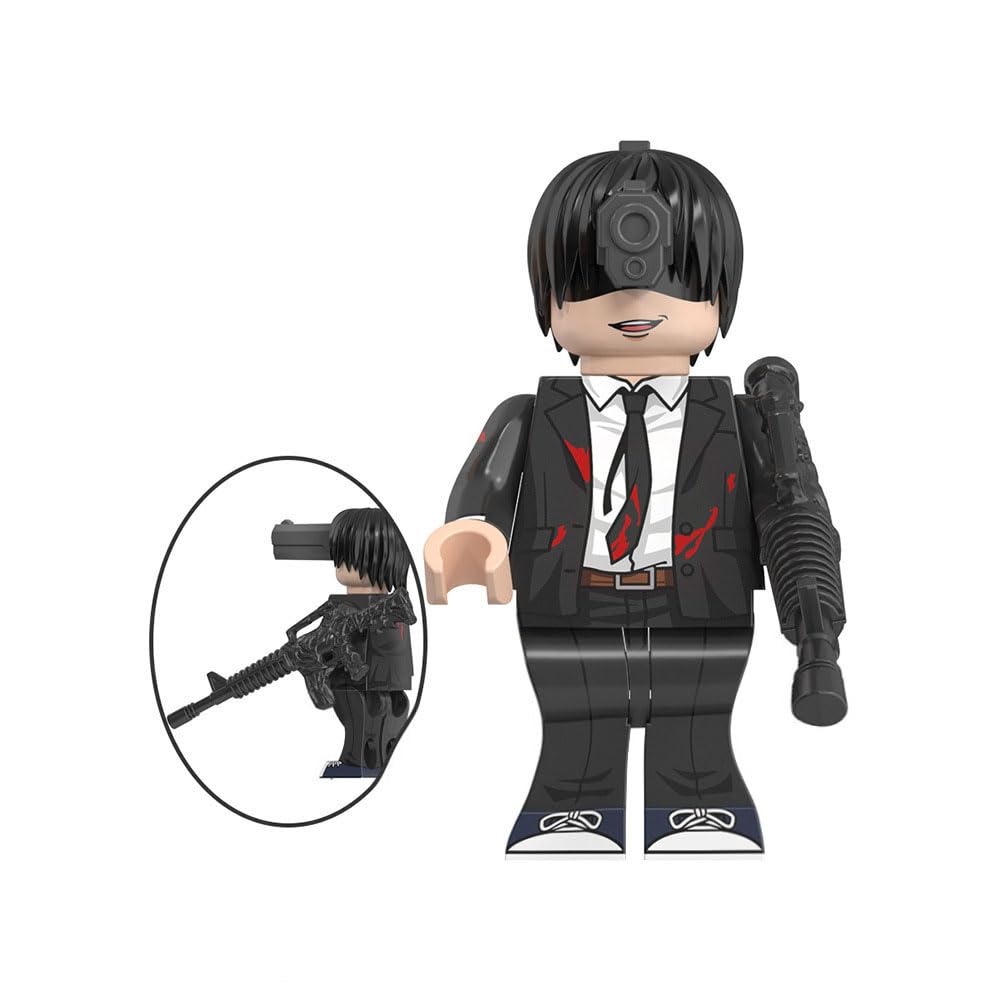 FEEGAR 10PCS Anime Character Action Figures Chainsaw Sets Man Small Figures Denji Mini Toys, 1.77 inch (Pack of 2)