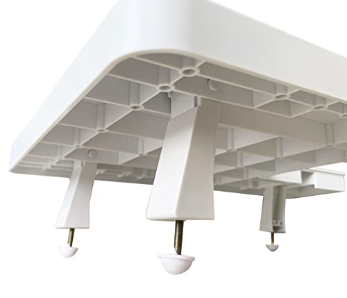 StitchTech Sewing Machines Extension Table Compatible with Singer Brand 44S, 4411, 4423, 4432, 4452, 5511, 5523, 5532, 6335 Heavy Duty Sewing Machines- White