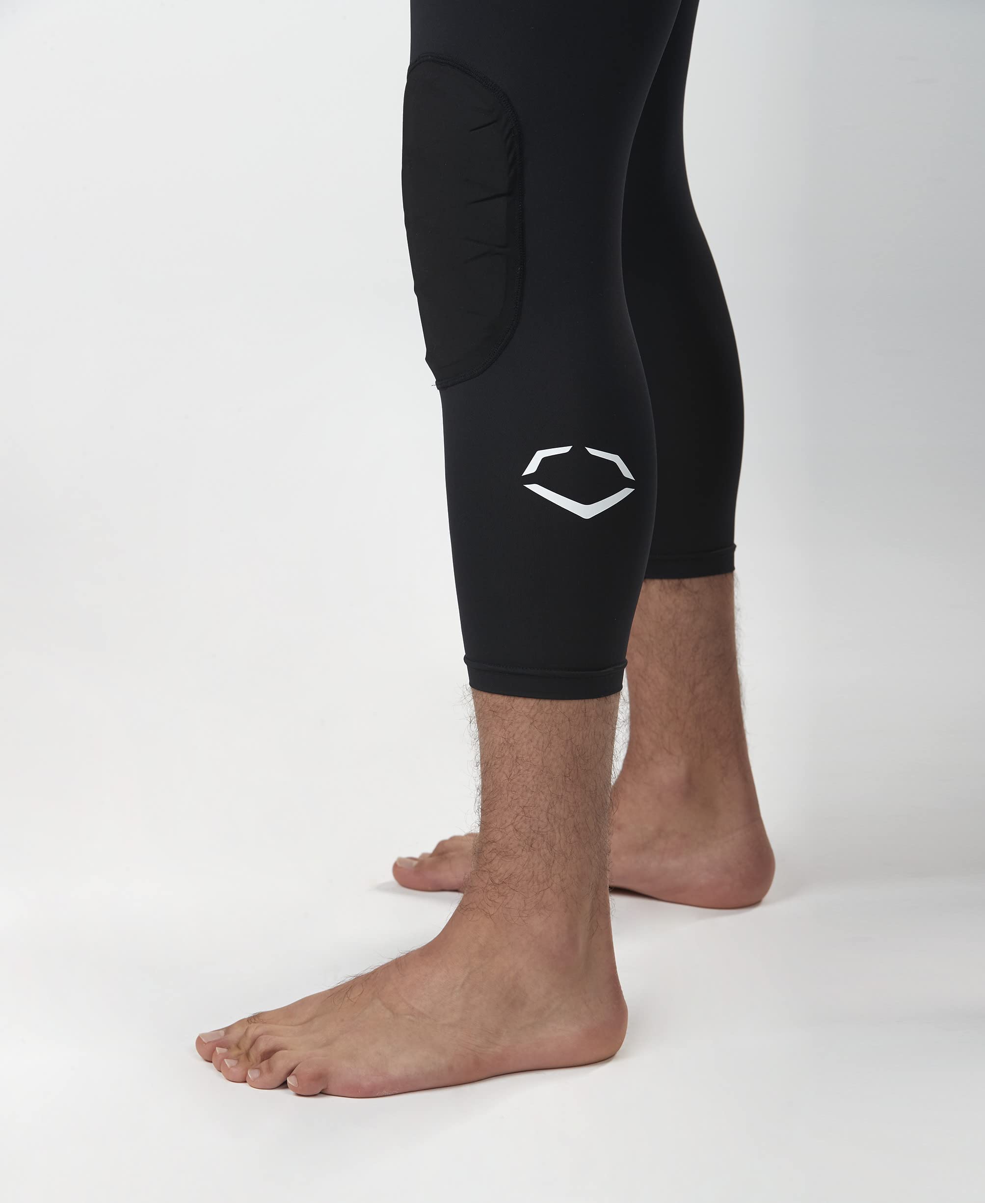 EvoShield Men's Standard 3/4 Sliding Tights, Black, Medium