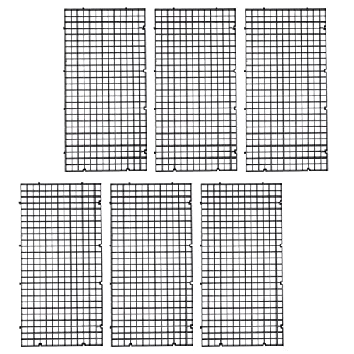 Mipcase 6pcs Plastic Fishes Plates Black Screen Fish Grids Baby Breeding Light Aquarium Separator Board Shrimp Diffuser Filter Filtration Mesh Grid Egg Tray Crate Partition Bottom Xcm