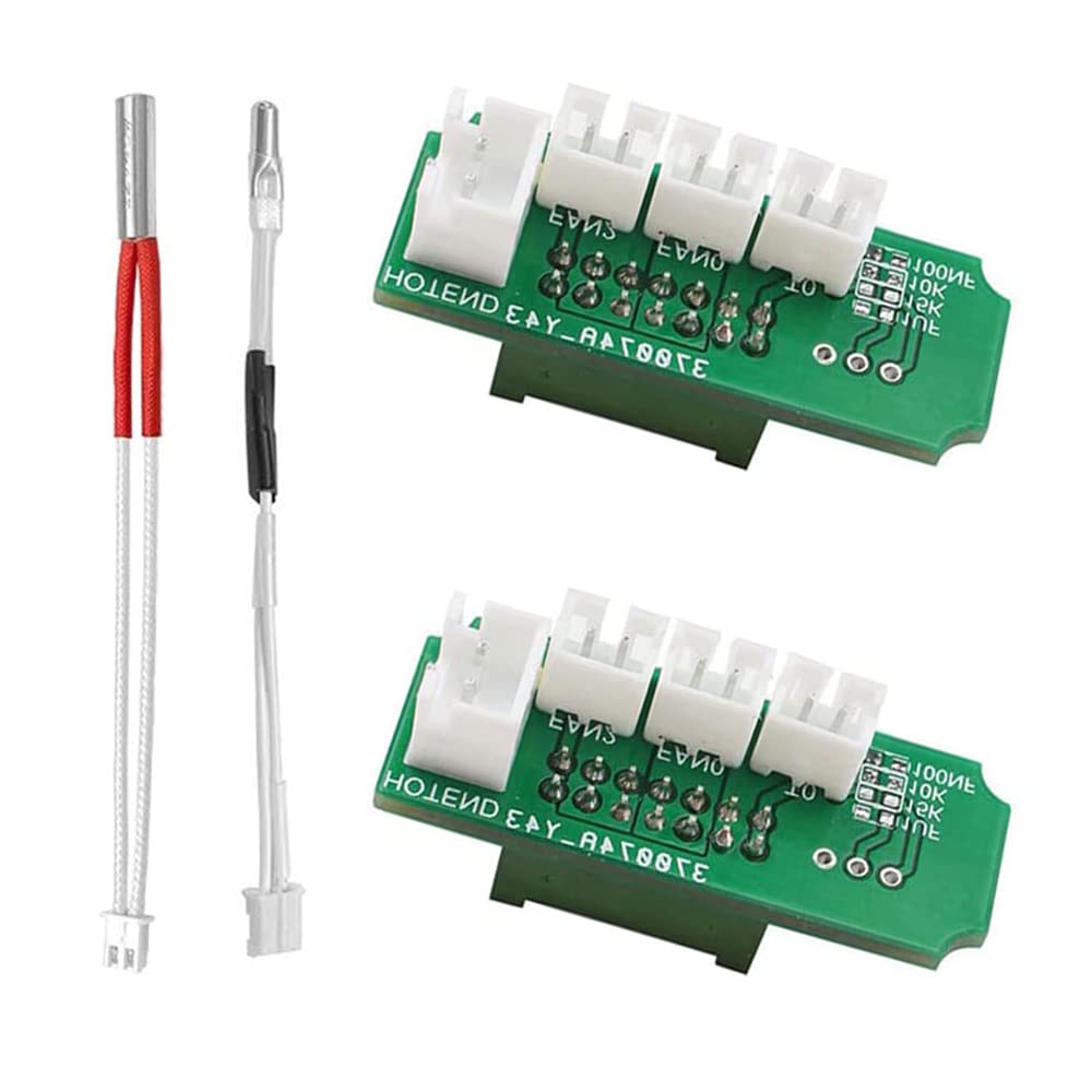 HzdaDeve 3D Printer Extruder Transfer Adapter Board Heater Cartridge 12V 40W Thermistor NTC 100K 3950 for Anycub Mega I3 Mega S Mega Pro 3D Printer Head Parts Accessories