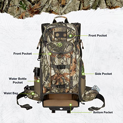TIDEWE Hunting Blind & Hunting Backpack(Next Camo G2)