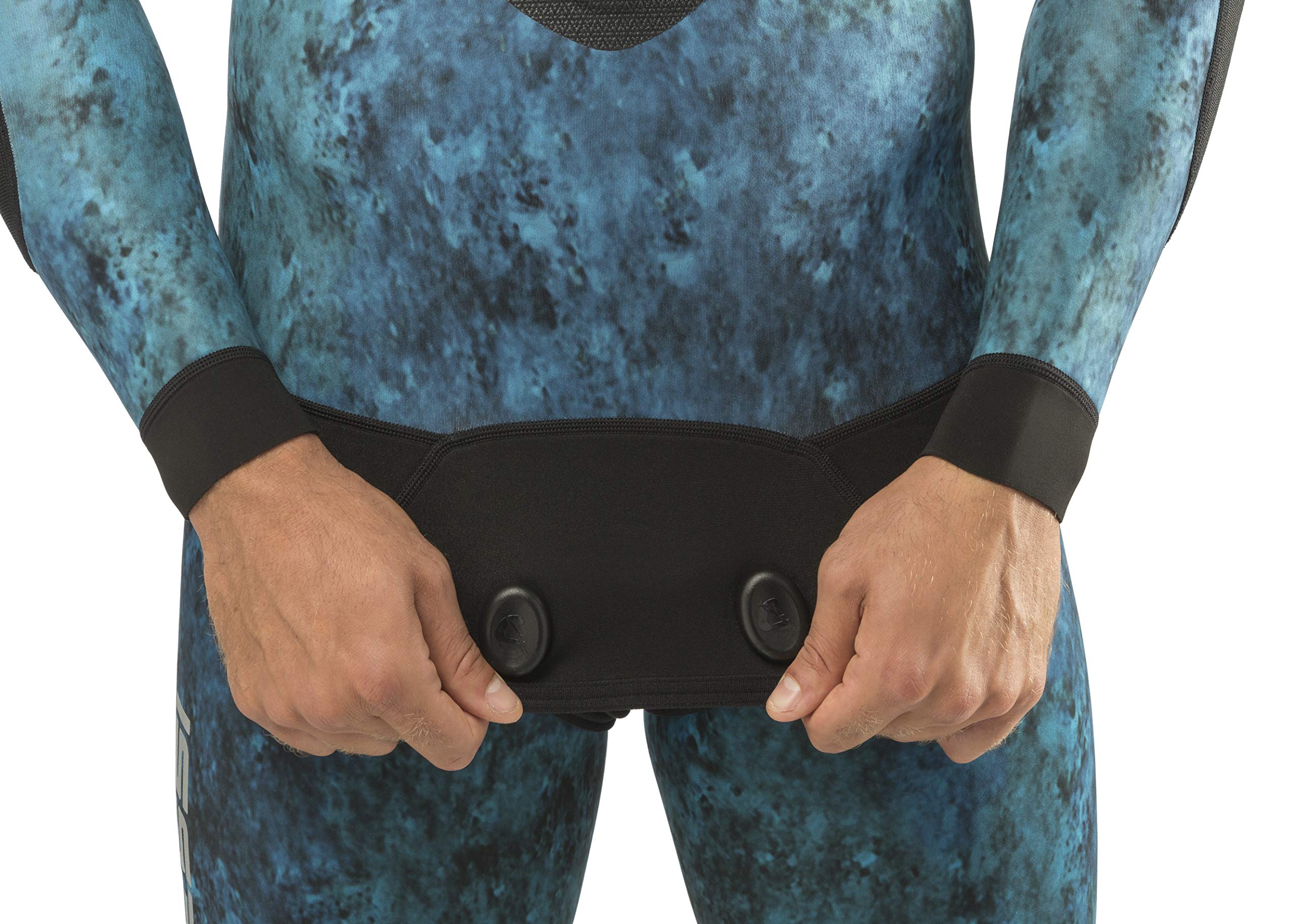 Cressi Blue Hunter Top Wetsuit 2.5mm, Camo Blue, S