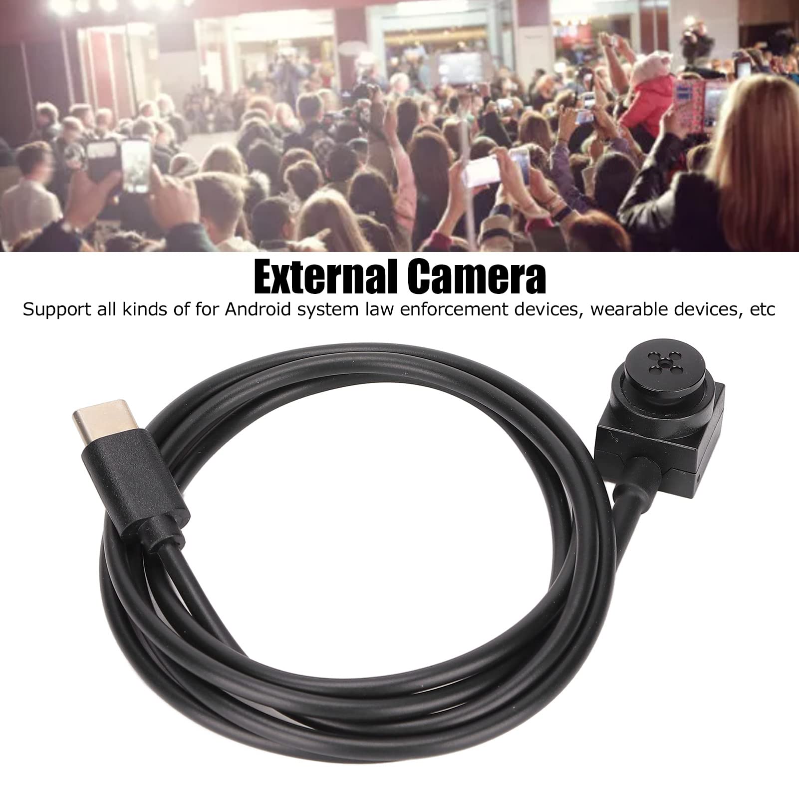Mini USB C Camera, OTG External Camera Multifunctional Portable Camera Mini Cam for Android/OS/Win System for Phones, Security Camera for Office Wearable Devices