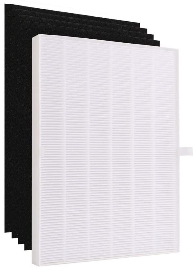Homeland Goods Replacement Filter Compatible with Winix 115115 Air Purifier Filter for Winix C535, 5300, 6300, 5300-2, P300 Plasma wave Size 21-1 True HEPA Filter Plus 4 Carbon Pre-filters (1)
