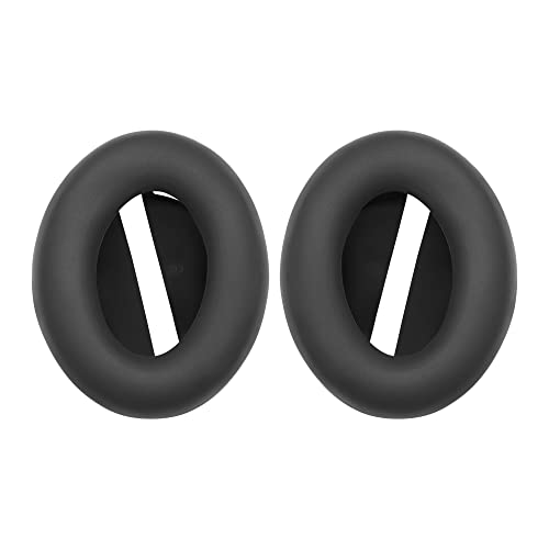 kwmobile TPU Silicone Covers Compatible with Bose Noise Cancelling 700 / NC700 (Set of 2) - Headphone Cover - Black