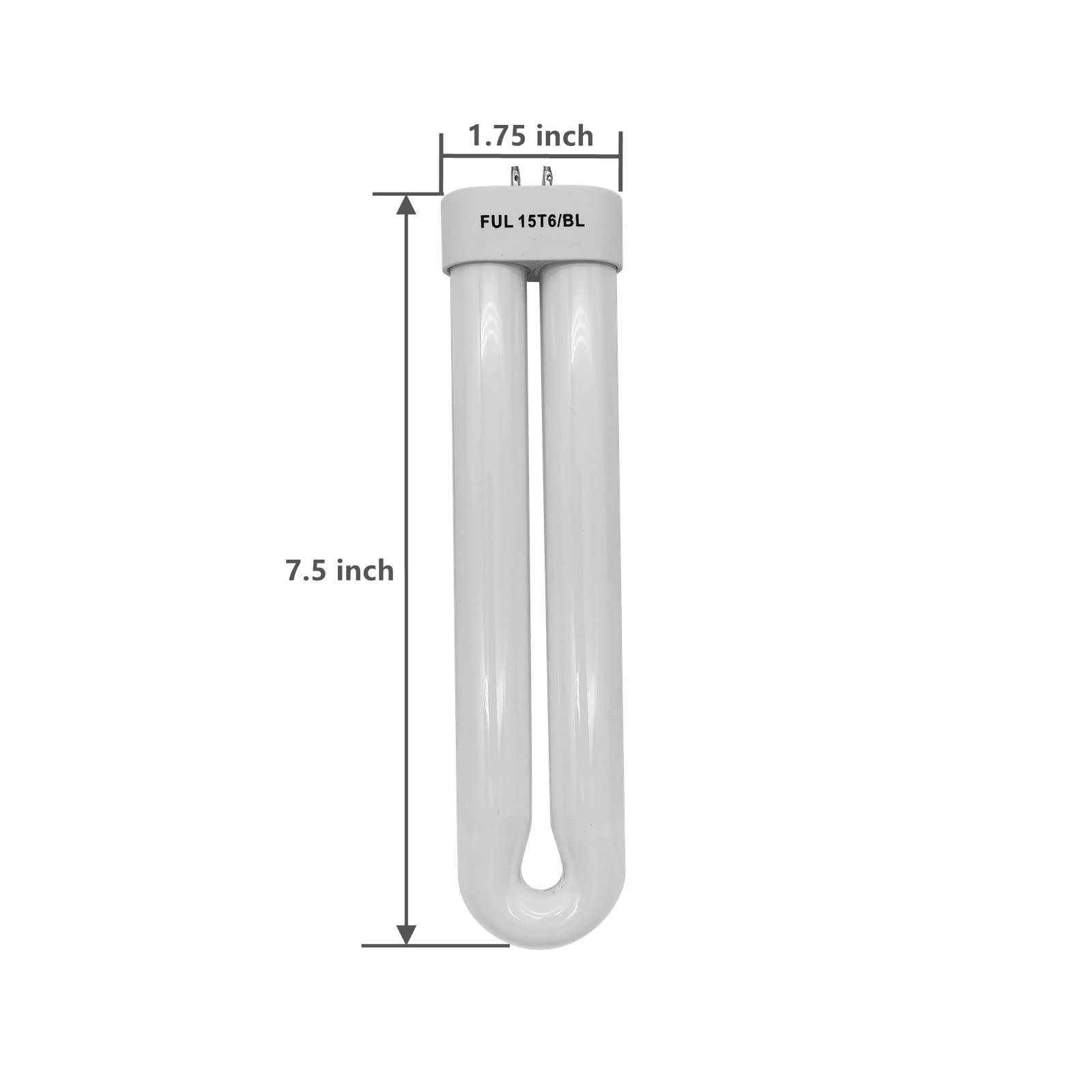 FUL15T6 Fluorescent Light Bulb Black Light Bulb BL 15W Replacement for Flowtron BK-15D BF35