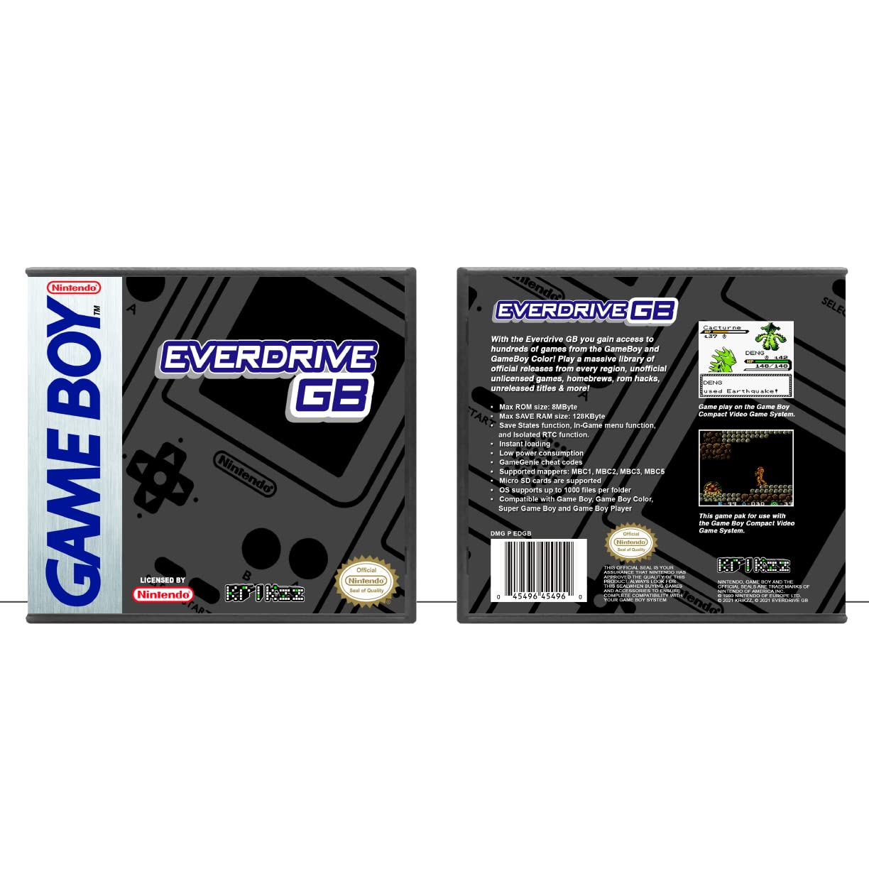 Everdrive GB | (GB) Game Boy - Game Case Only - No Game