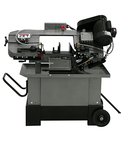 JET HVBS-710S, 7" x 10-1/2" Belt-Driven Mitering Bandsaw, 1Ph 115/230V (413451)