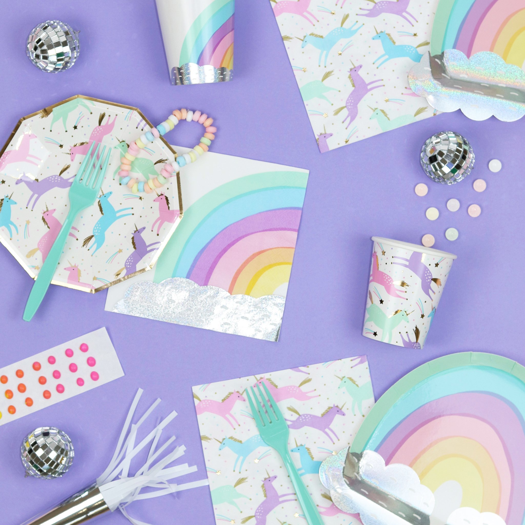 Daydream Society Pastel Magical Unicorn Paper Party Cups, Pack of 8