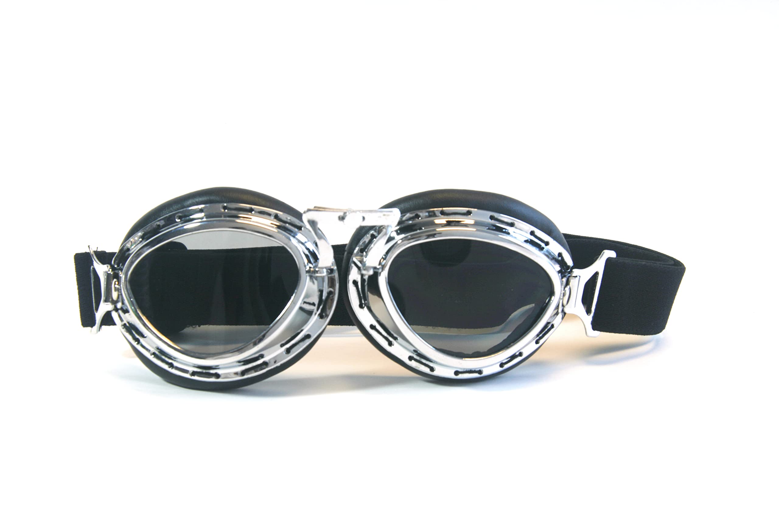 CRG Sports Vintage Aviator Pilot Style Motorcycle Goggles Cruiser Scooter Goggle for Men,Women,Adults,Youths