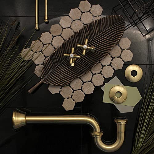 Kingston Brass KPK107P Trimscape Plumbing Supply Kit Combo, Brushed Brass