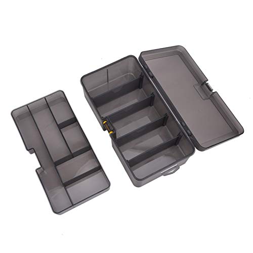 Fishing Box, Fishing Accessories Double Layers Humanized Hanging Hole Design Easy to Use Impact Resistance for Fishing Tackle Shop for Travel