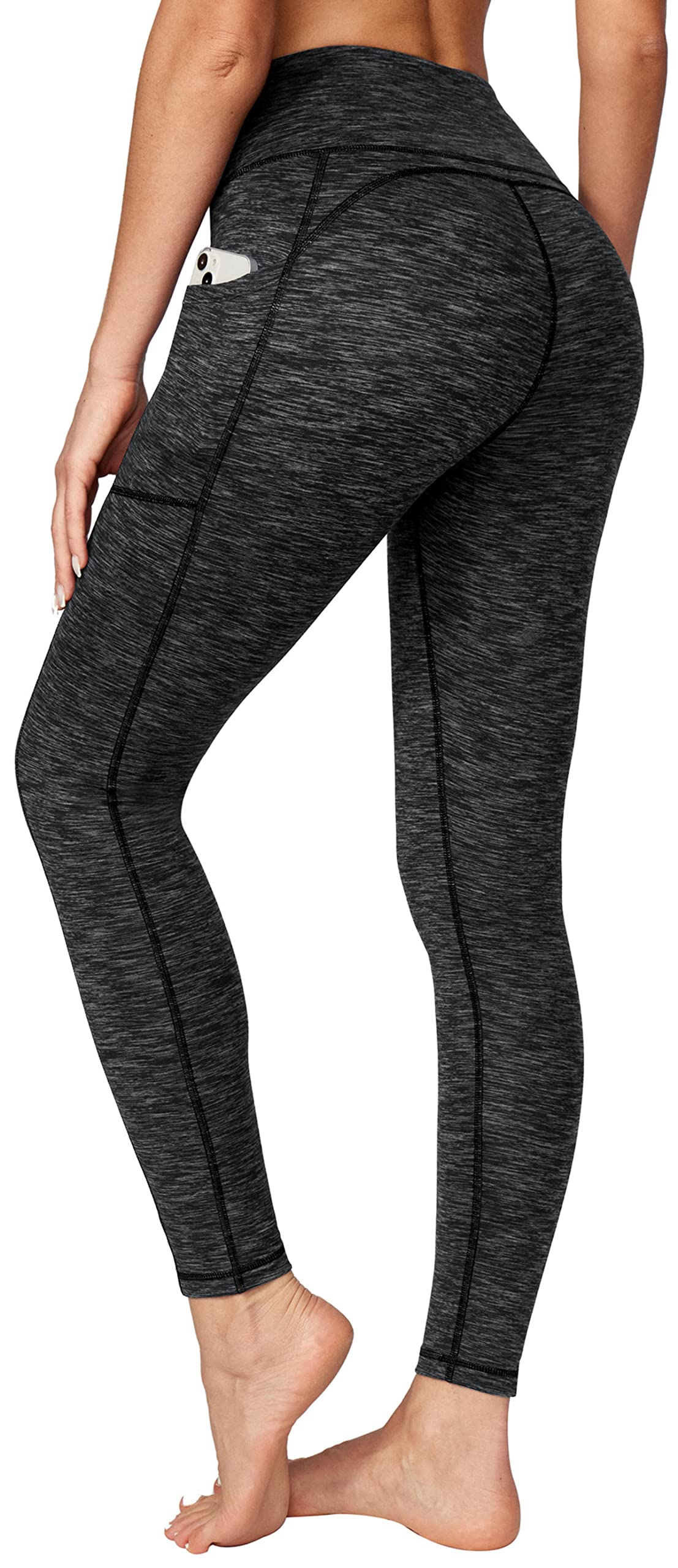 Ewedoos Womens Yoga Pants High Waisted Leggings with Pockets Workout Leggings for Women Tummy Control Compression Pants Charcoal