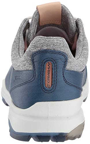 ECCO Women's Biom Hybrid 3 Gore-Tex Golf Shoe, Denim Blue Yak Leather, 5-5.5