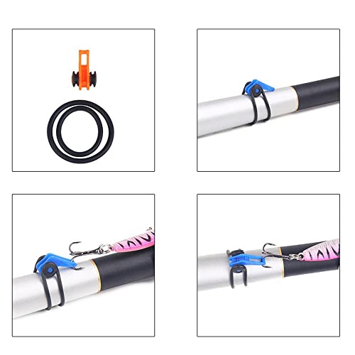 Fishing Hook Secure Keep Durable Jig Hooks Safe Keeping Fishing Accessories Angling Supplies Fish Tackle for Fishing Rod Tool 10Pcs/Pack (Color : 2)