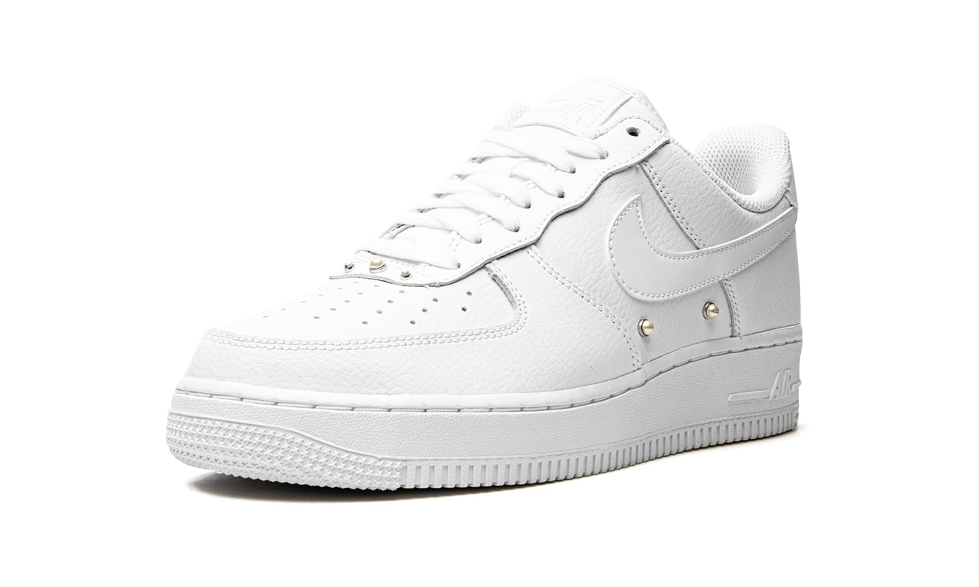 Nike Women's Air Force 1 Low '07 SE Pearl Casual Dq0231 Shoes, White/White-metallic Silver-bl, 8.5