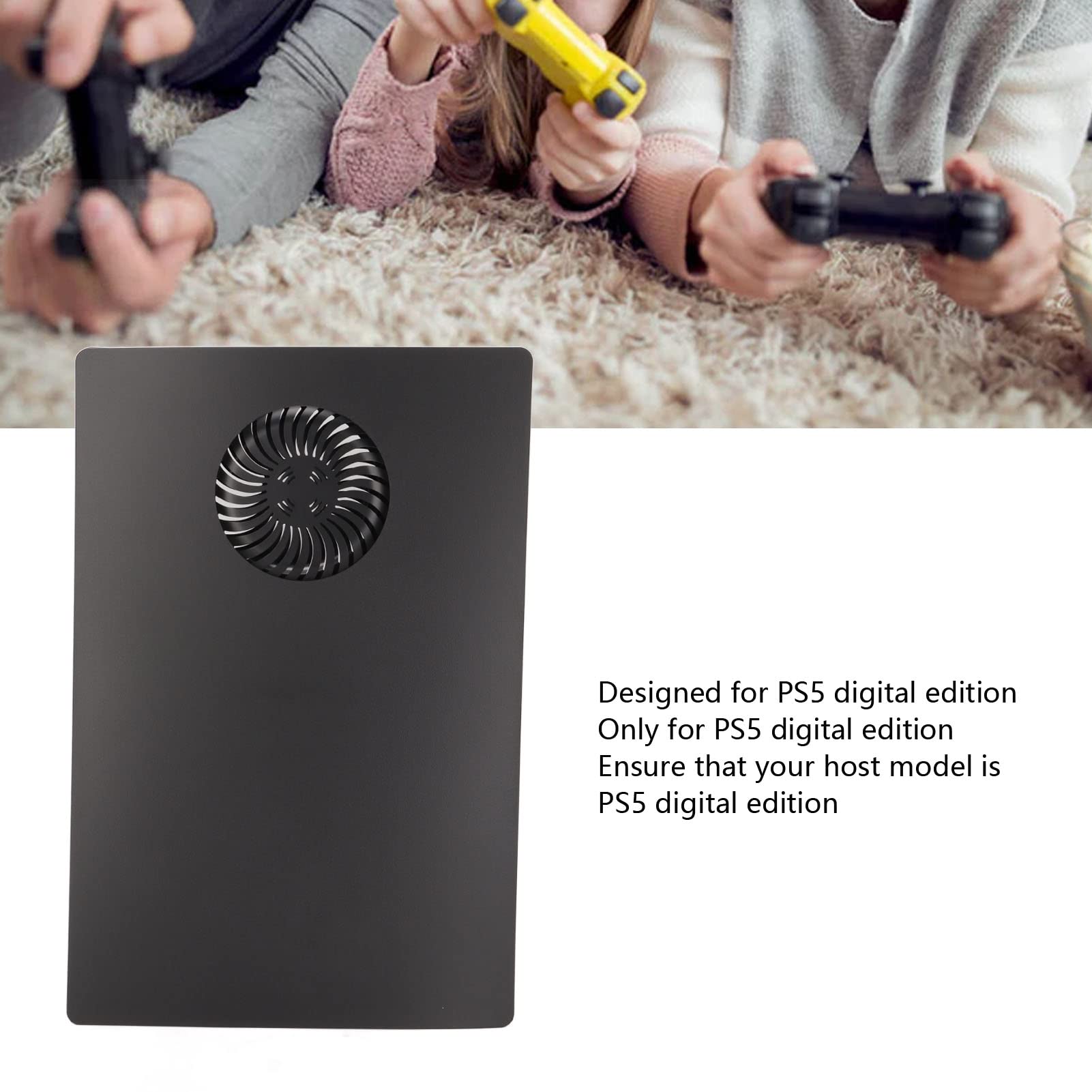 Faceplate Shell Cover, Replacement Shell Plate Shell Replaceable Heat Dissipation for PS5