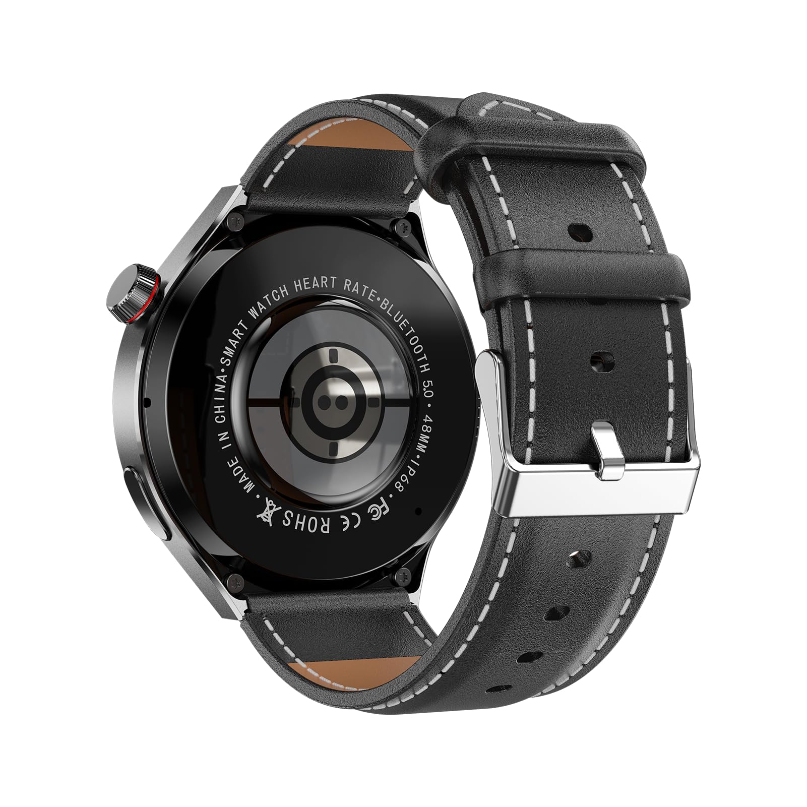 Dico Das Smart Watches with Bluetooth Call(Answer/Dial Calls), Sleep Monitor for iPhone/Android Phone,IP68 Waterproof(Black Circle)