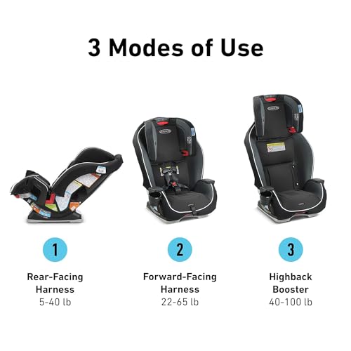 Graco Milestone 3 in 1 Car Seat, Infant to Toddler Car Seat - Kline