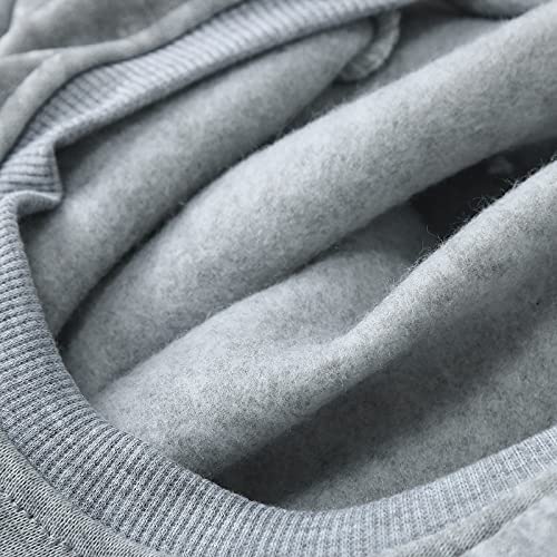 GuangYuan Women Long Sleeve Shirt Christmas Print Pullover Large Size Slouchy Sweatshirt Drop Shoulder Pullover Baseball T-Shirt Grey