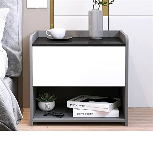 HIGOH Bedside Table Bedside Table Furniture Bedroom Desk Office Filing Cabinet Desk