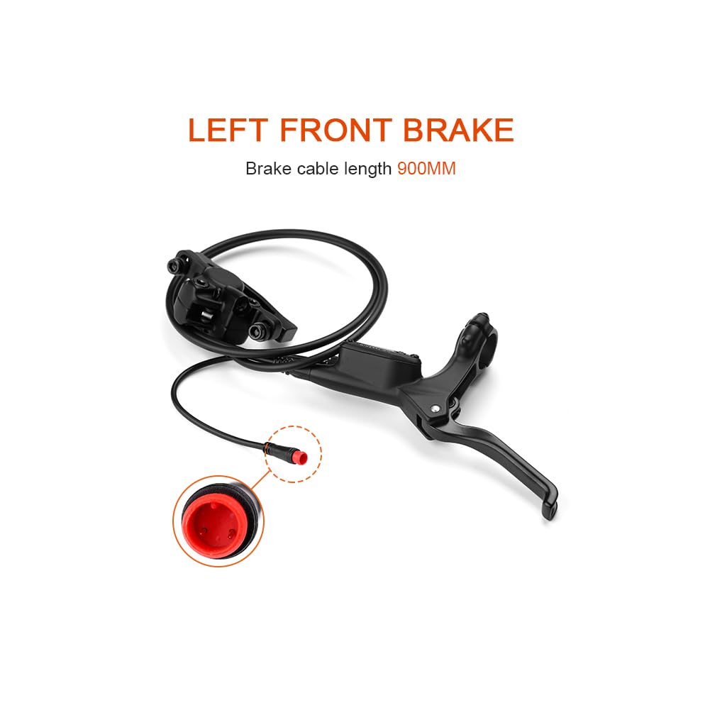 eBike Hydraulic Disc Brake Electric Induction Control System with 2Pcs 180mm Rotor