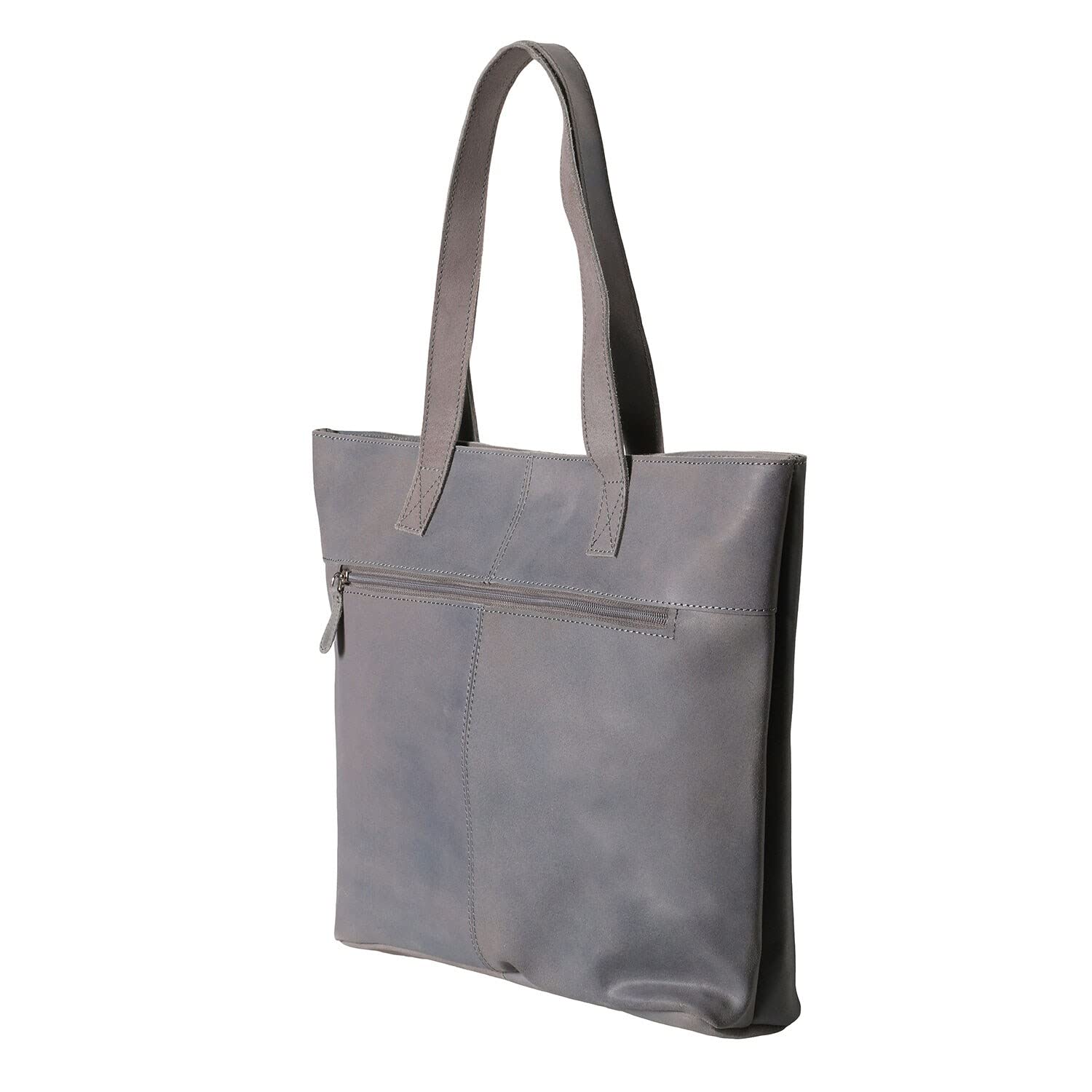 FLORIANA Genuine Leather Purse Large Leather Tote Bag Women's Shoulder Bag - Stone
