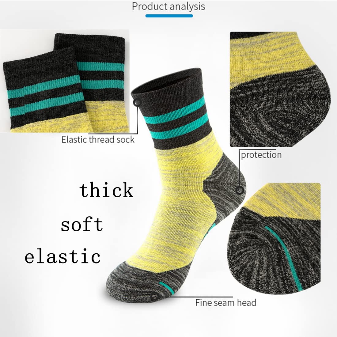 GAOIYO Women's Hiking Socks Outdoor Sports Breathable Cotton Socks