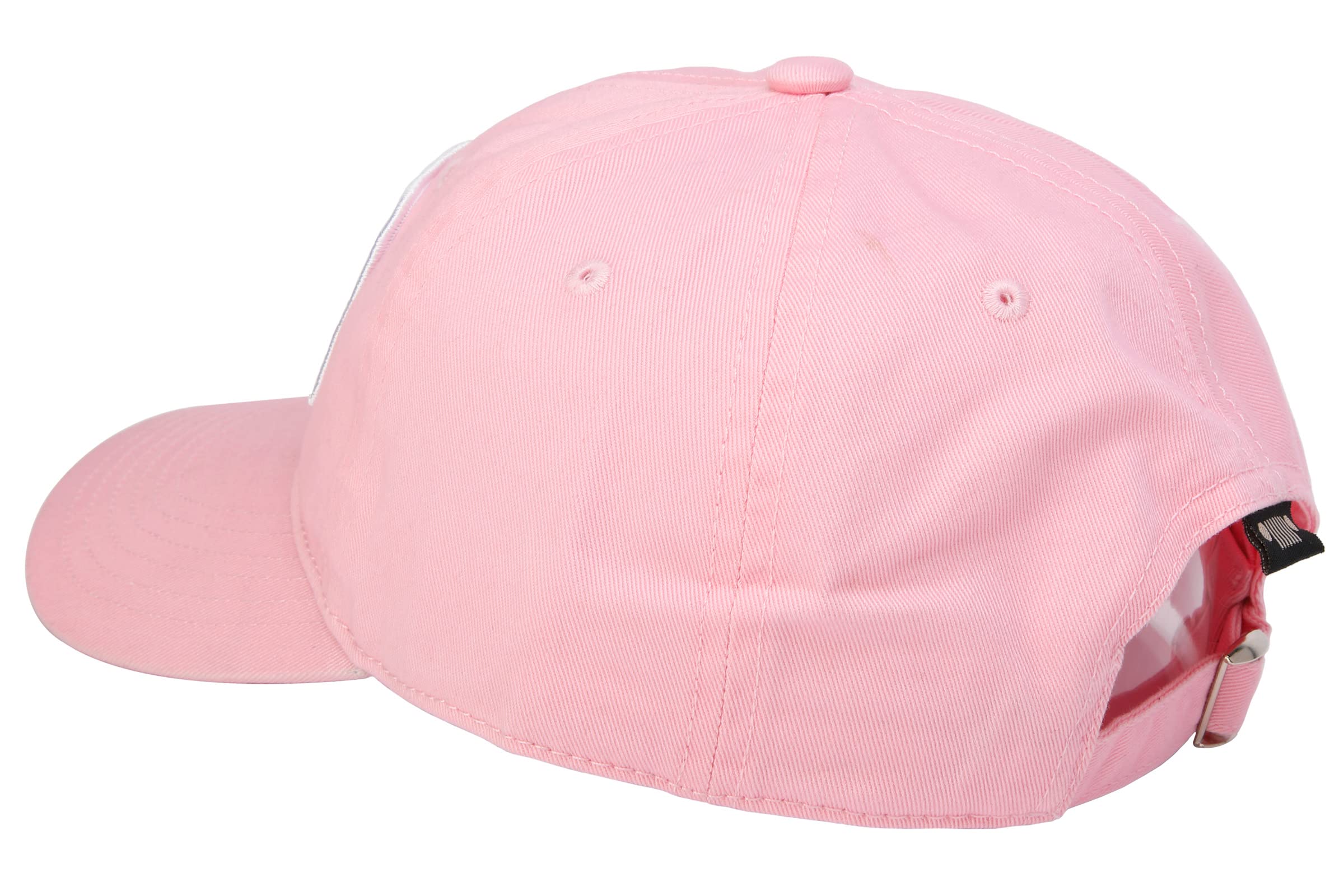 Jeep Premium Chino Twill Unstructured Embroidered Patch Hat for Women | Cap for Girls Pink