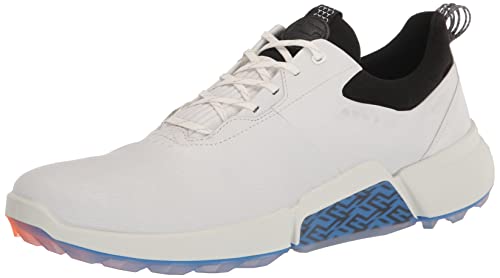 ECCO Men's Biom Hybrid 4 Gore-TEX Waterproof Golf Shoe, White Erik Van ROOYEN Edition, 14-14.5