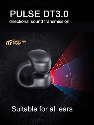 Micool Wireless Ear-Clip Headphones Bone Conduction Bluetooth 5.3, Open Ear Sport Clip on Earring Earbuds, Waterproof and Mini Earphones, HiFi Sound and Long Battery Life