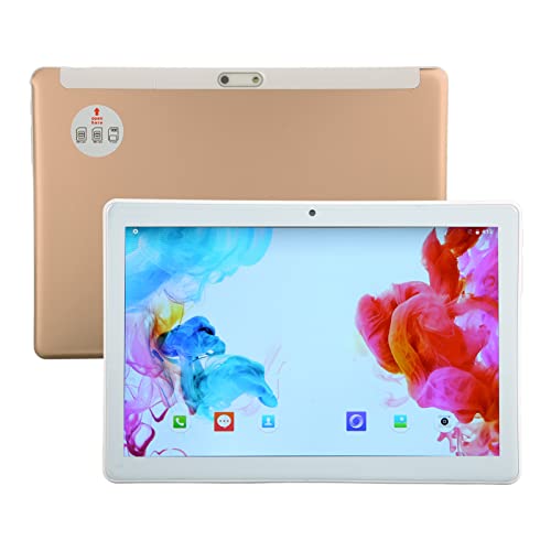 Gaoxin Tablet, 4G Tablet High Definition 3 Card Slots 100-240V Support Phone Calls Dual Camera Full Screen for Entertainment US Plug