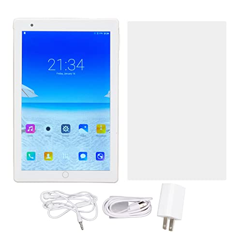 GOWENIC P20 Tablet, 8 Inch Android 10 4GB RAM 64GB ROM HD Display 8000mAh Tablets, Kids Tablet PC Portable Entertainment, Dual SIM 3G, 8MP 16MP Camera(Gold)