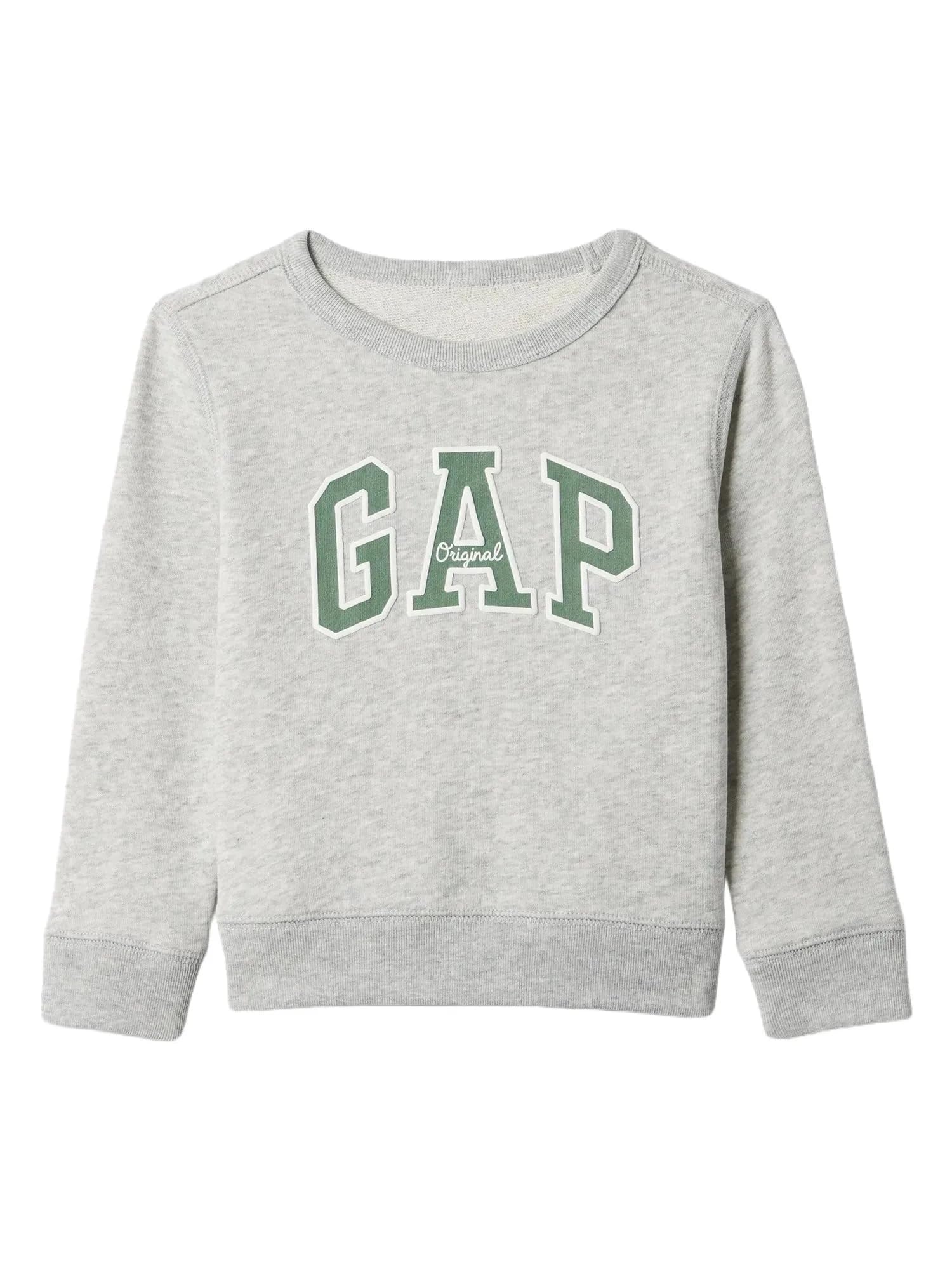 GAP baby boys Logo Crewneck Sweatshirt, Golden Plate 974, 6-12 Months US