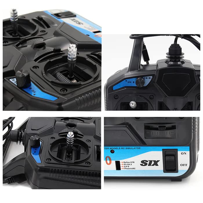 Flysky FS-SM600 6CH 2.4GHz RC Aircraft Simulator, Supports a Variety of Flight Simulation Software for Aircraft simulators