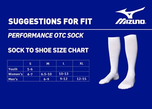 Mizuno Performance Otc Sock, Black, Large