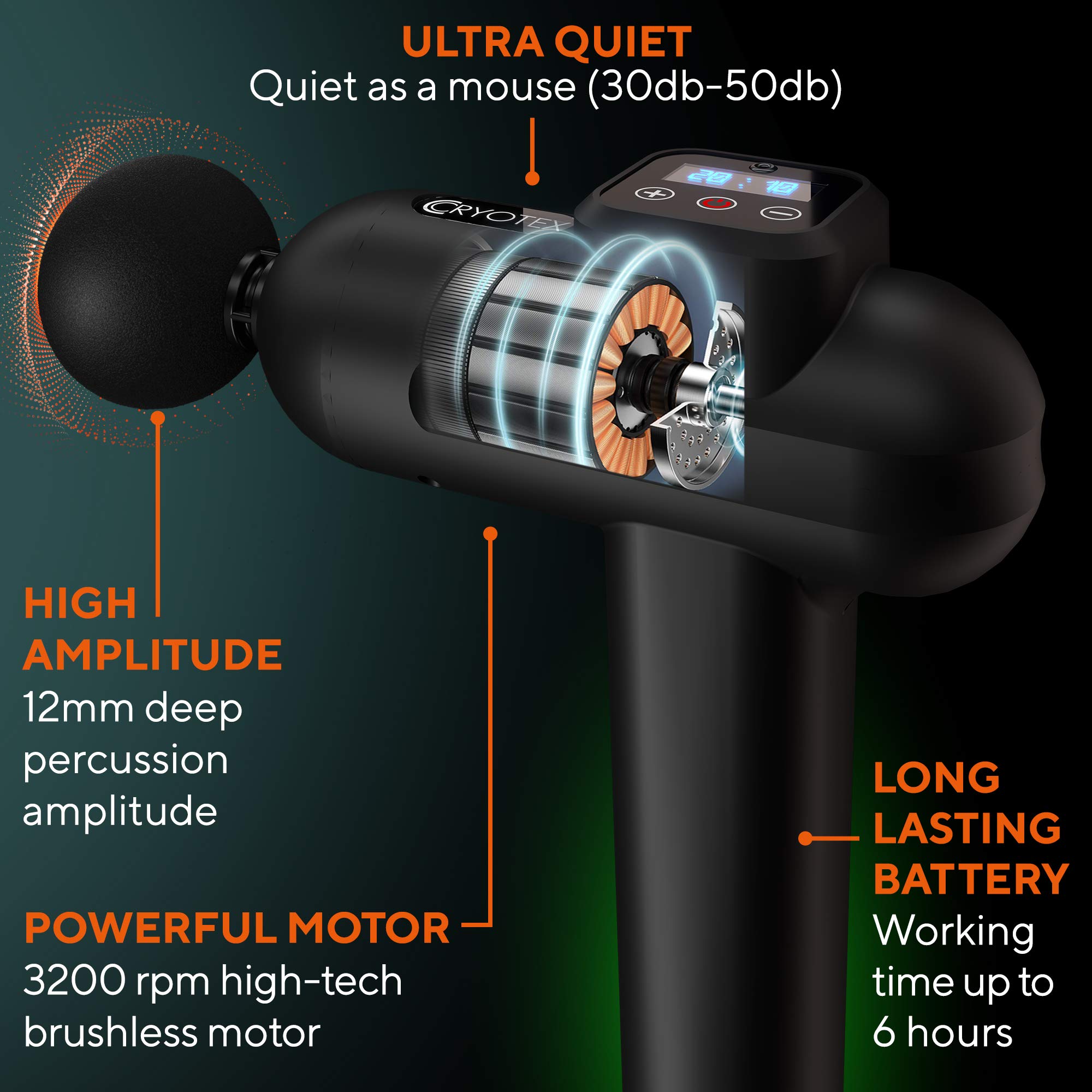 cryotex Massage Gun Ruicheng – Deep Tissue Muscle Massager Gun