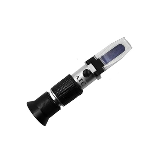 KYKYK Refractometer, 4 in 1 Automotive Antifreeze Tester ATC Refractometer Antifreeze Coolant Test Engine Fluid Propylene Ethylene Glycol Test for Fruit, Homebrewing, Juice, Vegetables